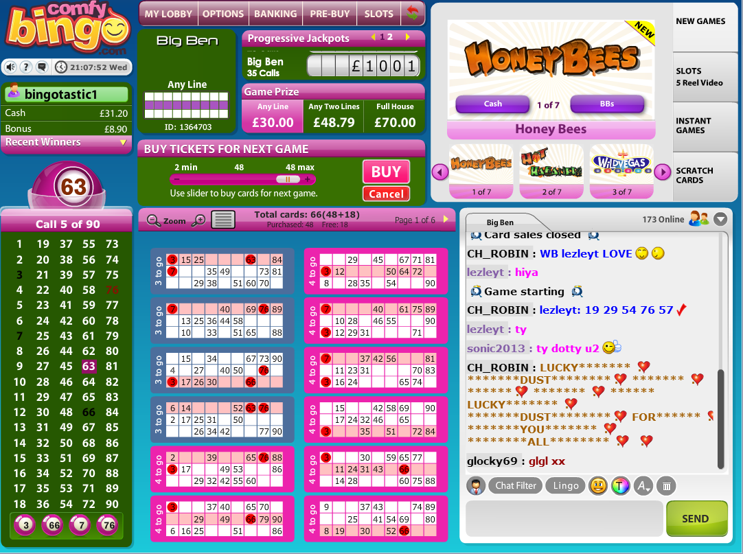 Comfy Bingo Review | You Have £30 Bonus Cash Here!