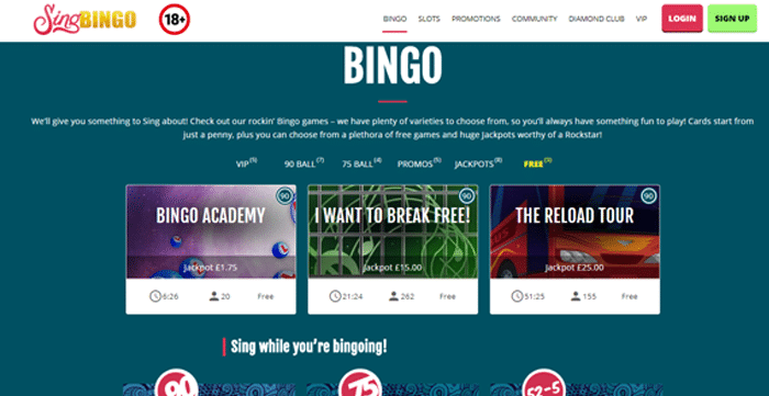 Sing Bingo | Get 120 FREE Bingo Tickets Here!