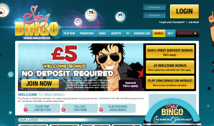 Sing Bingo Review | Get Your £5 FREE Account Here!