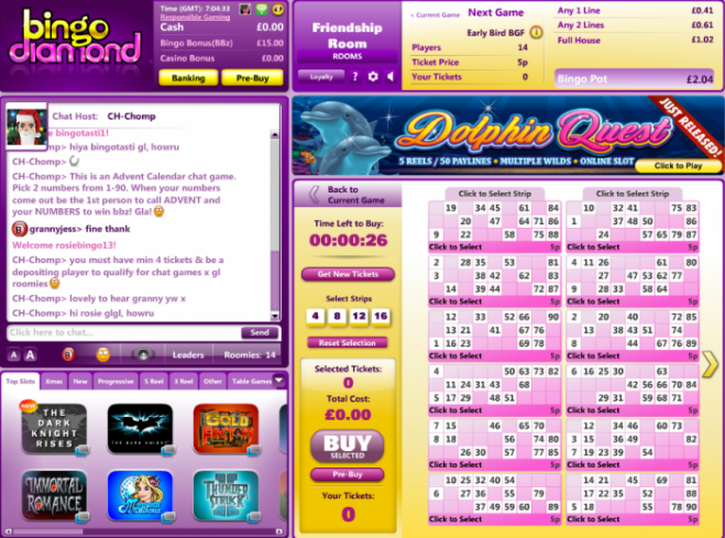 Bingo Diamond | Get Your £30 Bonus + 67 FREE Spins Here!