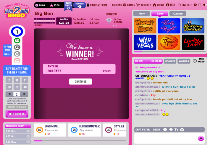 Play2Win Bingo Review | Get Your £30 FREE Play Bonus Here!