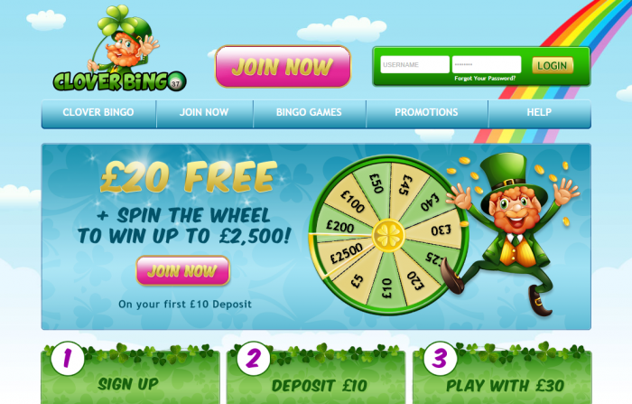 Clover Bingo | You Have a £20 Deposit Bonus Here!