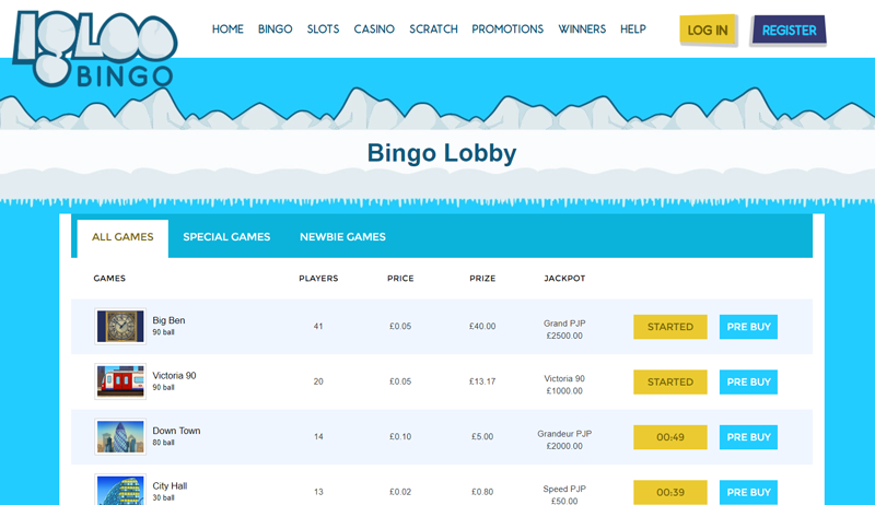 Igloo Bingo | Get Your £30 Deposit Bonus Here!