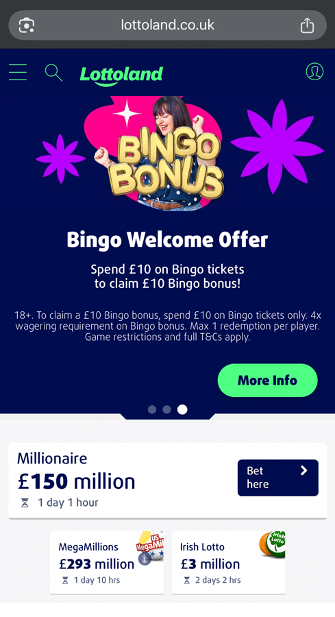 Lottoland Bingo Review | Expert Verdict & Bonus Details